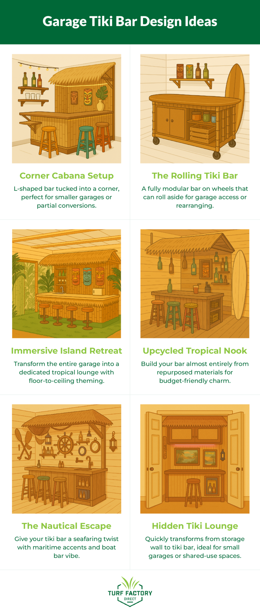 Garage Tiki Bar: Create Your Own Indoor Tiki Paradise | Turf Factory